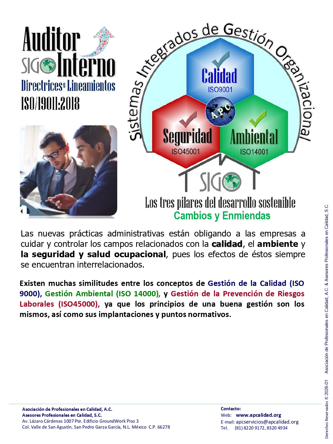 Auditores Internos de Sistemas de Gestión. Directrices ISO19011:2018 ...
